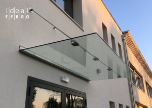 Pensilina in vetro stopsol bronzo - Idealferro